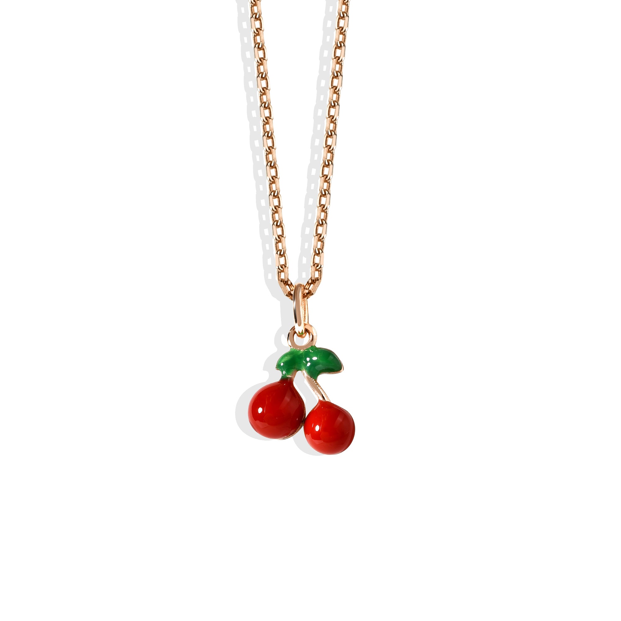 Red Cherry Necklace 14K Gold – Lunia Atelier